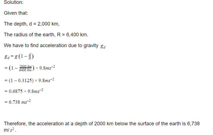 Acceleration Due to Gravity