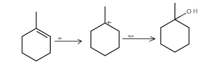 Formation of the Carbocation