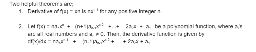 Notes on Derivative trigonometric function