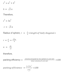 NEET UG : Unit Cell Packing Efficiency