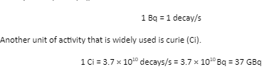 Law of radioactive decay