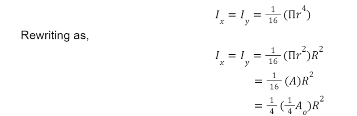 Moment Of Inertia Of Quarter Circle Derivation