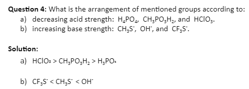 Gauging the Acidity or Basicity of a Compound with the Inductive Effect