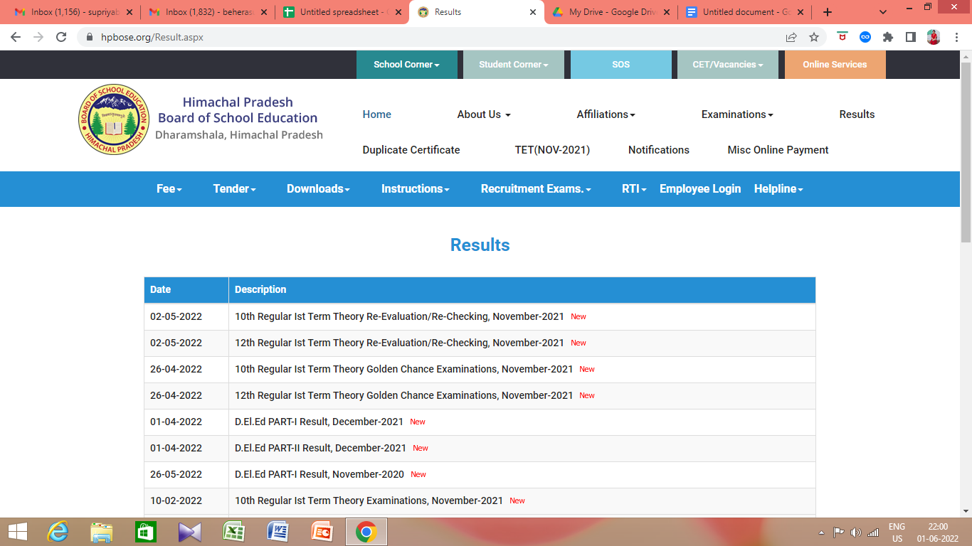 HPBOSE 12th Result 2022 - How to check Term 2 Result at hpbose.org