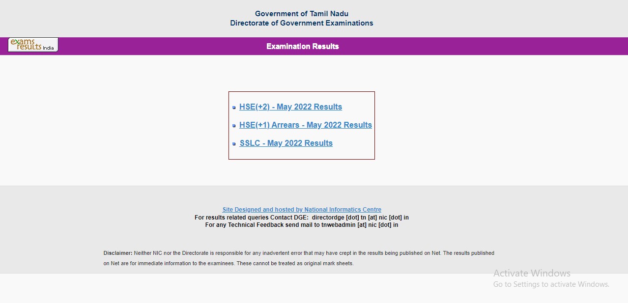 TN 12th Result 2022 – Tamil Nadu Board Class 12