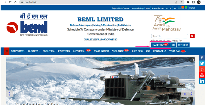 BEML Recruitment 2022 - Latest Sarkari Jobs, Eligibility Criteria & Salary