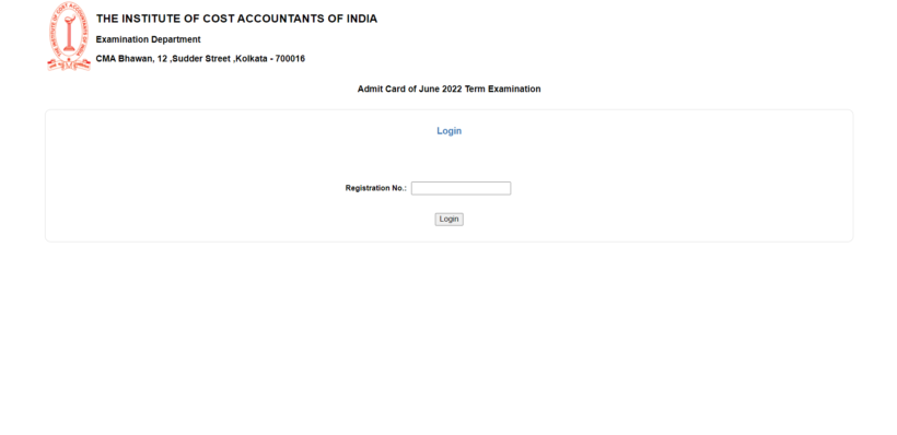 ICMAI CMA Admit Card 2022 - Important Links to download